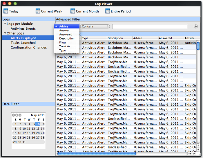 Antivirus Scan Report,Antivirus Events Log, Antivirus Scan | Comodo ...