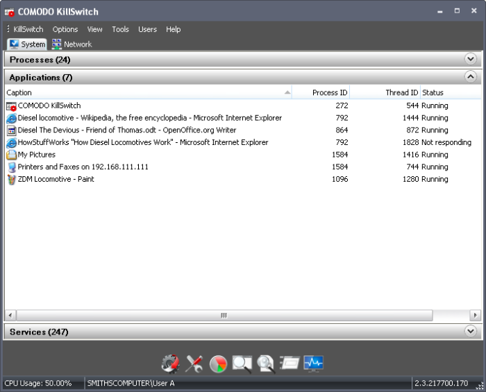 Comodo Cleaning Essentials Version 2.5, KillSwitch, Malware Remover ...