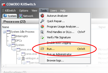 Command For Run Advertised Programs - mediagetcodes