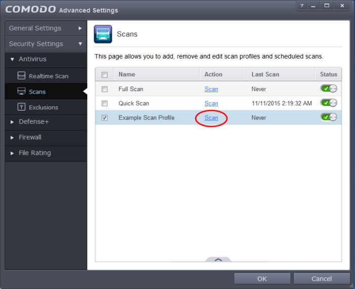 Scan Profiles, Scan For Virus, Antivirus Protection | Endpoint Security ...