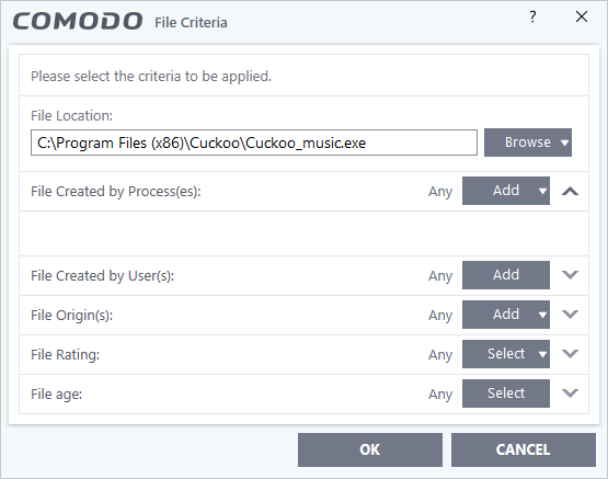 Rules For Auto-Containment, Sandbox Security Software | Comodo Client Security