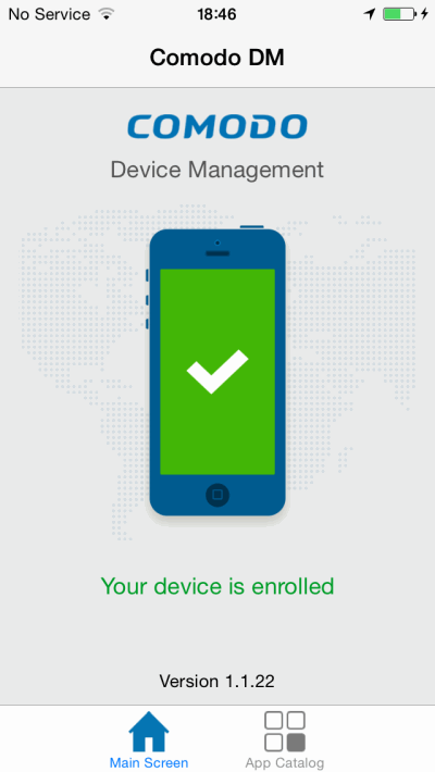 Enroll iOS Device - Comodo IT and Security Manager, Server Certificate ...