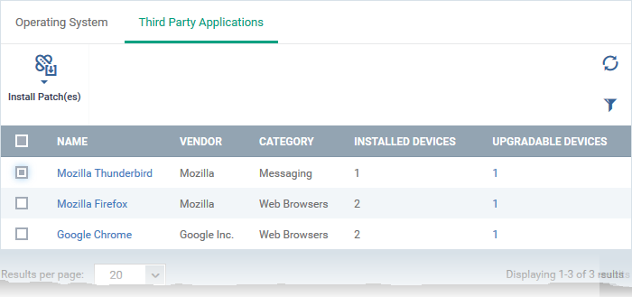 Install 3rd Party Application Patches On Windows Endpoints, Patch Management | Comodo