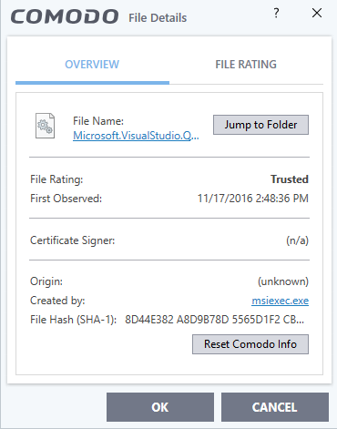 Comodo Internet Security File List, Internet Protection | COMODO