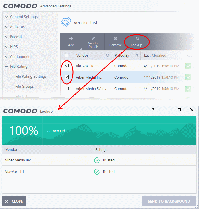 Vendor List, PC Firewall, Internet Protection | Comodo Internet Security