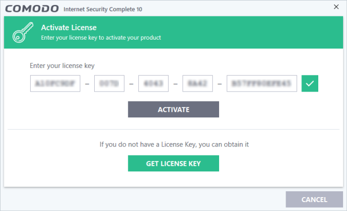 Activate Your Product License, Internet Protection, Online Antivirus ...