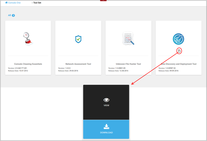 Tool Set, Support Ticketing System, Comodo Support Web Page | Comodo ...