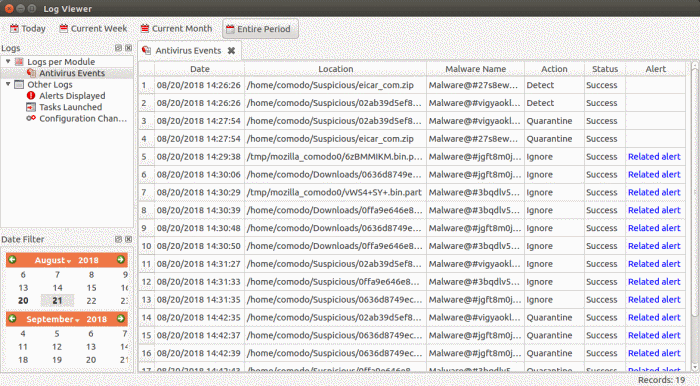 Antivirus Logs, Virus Protection Software, Antivirus Events Log |Client ...