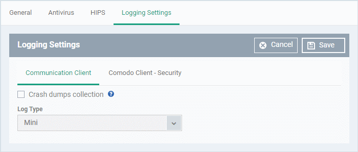 Logging Settings, Log Management, Event Log Management | Security ...