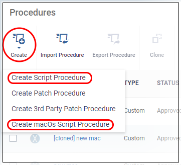 Create A Custom Procedure, Security Manager Software, Network Endpoints, ITarian